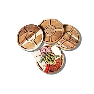Daydreamer Designs Cheese Board Set (9” x 3/4”), Mini Charcuterie Boards – Acacia Wood, Cheese Boards Charcuterie Boards, - Charcuterie Board Gift Set– Mini Cheese Board, Small Cheese Board, 9in