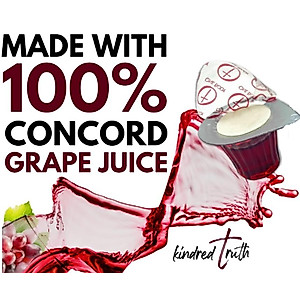 Easy Open 50 Count Pre-filled Communion Cups and Wafer Set by Kindred Truth with Communion Bread and Juice Included - by Kindred Truth