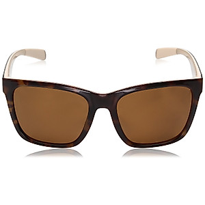 Native Eyewear Braiden Square Sunglasses, Platinum/Brown Polarized, 56 mm