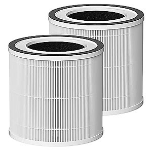 A1/A1W HEPA Filter Replacement Compatible with TCL BREEVA A1/A1W Air Purifier, Compare to Part # Breeva A1F (Not Compatible with TCL Breeva A1C/A2/A3/A5), 2 Pack