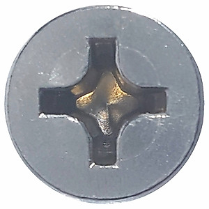 1/4-20 x 1" Flat Head Machine Screws, Phillips Drive, Stainless Steel 18-8, Full Thread, Bright Finish, Machine Thread, Quantity 50 by Fastenere