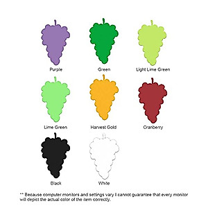 Paper Grape Cutout Shapes/Grape Die Cuts for Paper Craft Projects / 25 Pieces Per Pack (Large - 5" Tall, Purple)