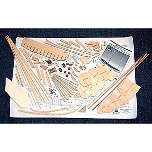 Model Shipways Wood HMS Bounty Launch 1:16 Plank-on-Frame Kit MS1850 - Model Expo.