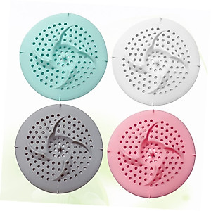 jojofuny 12 Pcs Tub Stopper Bathtub Drain Hair Drain Filter Bathroom Hair Stopper Silicone Drain Filter Silicone Bathtub Stopper Bath Filter Tub Hair Drain Catcher Simple Kitchen Supplies