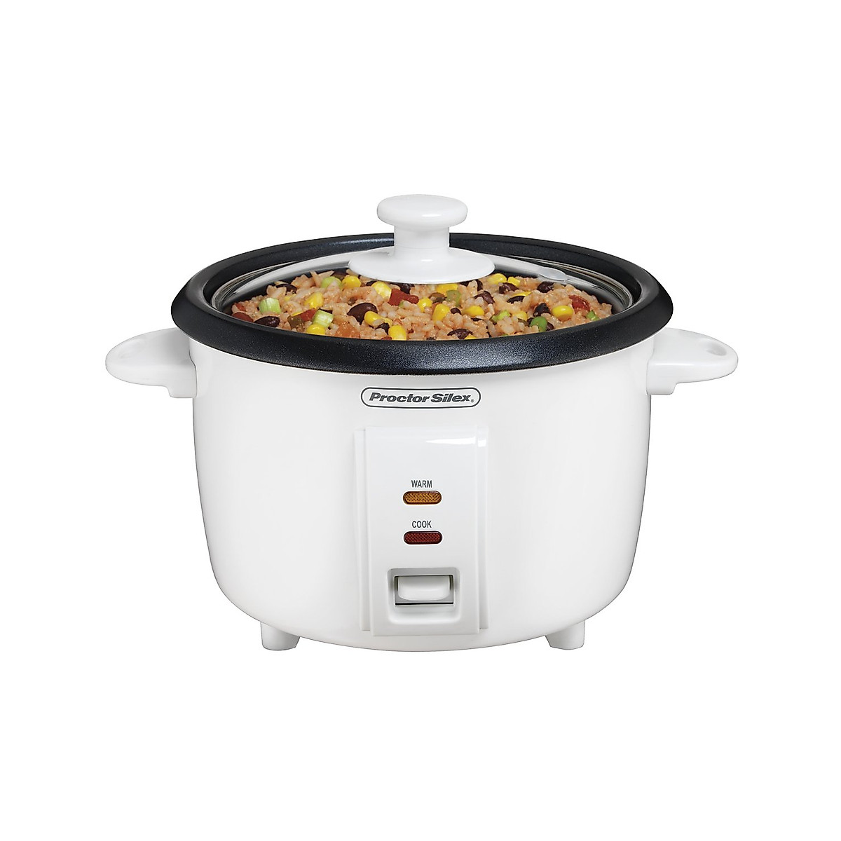 Proctor Silex 4-Cups uncooked resulting in 8-Cups Cooked Rice Cooker, White (37534Y)