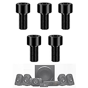 ODO Luck 5PCS Socket Head Cap Screws for Logitech Z906 5.1 Surround Sound Speaker,Replacement Head Socket Screws for Logitech Z906 Accessories