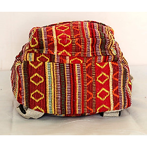 Generic Set Of Mini Backpack + Pen case + Coin Purse Hemp University Light Weight Backpack For Girl (Red),Small Backpack