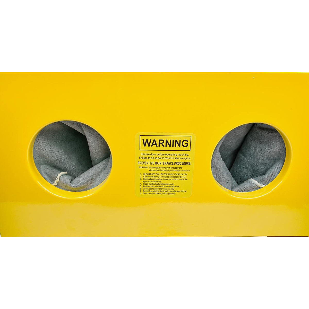 JEGS Bench Top Portable Sand Blaster Cabinet Kit - 15-25 CFM at 40-120 PSI Power Sand Blasters - Heavy Duty Steel Construction Sandblasting Cabinet - 23” x 19” x 14” Sand Blast Cabinet Work Area