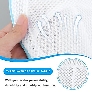 4pcs Large Bra Washing Bags,Bra Wash Bags,Underwear Brassiere Washing Bags, Bra Laundry Bag Exclusive Underwear Washing Bags with Zipper for Women Laundry Storage