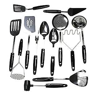 Chef Craft Select Sturdy Masher, 10.25 inch, Stainless Steel/Black