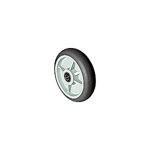 HaulPro Hand Truck Wheels -Set of 2- Flat-Free Dolly Wheels Replacement - Heavy Duty 8 x 2 inch Rubber Dolly Tires - 350 lb. Capacity - Semi-Precision Bearings - Ideal for Hand Truck, Utility Cart