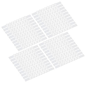 Clear Non Slip Rubber Hanger Grips, Clothes Hanger Strips Adhesive Clothes Hanger Grippers for Clothes Hangers(200 Pcs)