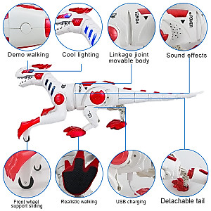 ENERBRIDGE Remote Control Dinosaur Toys, Dinosaur Toys for Kids Gifts