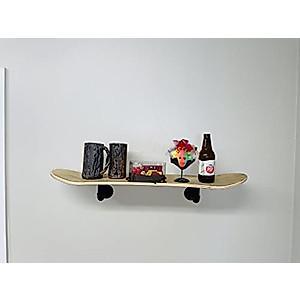 SkateShelf Skateboard Industrial Pipe Floating Shelf (Longboard)