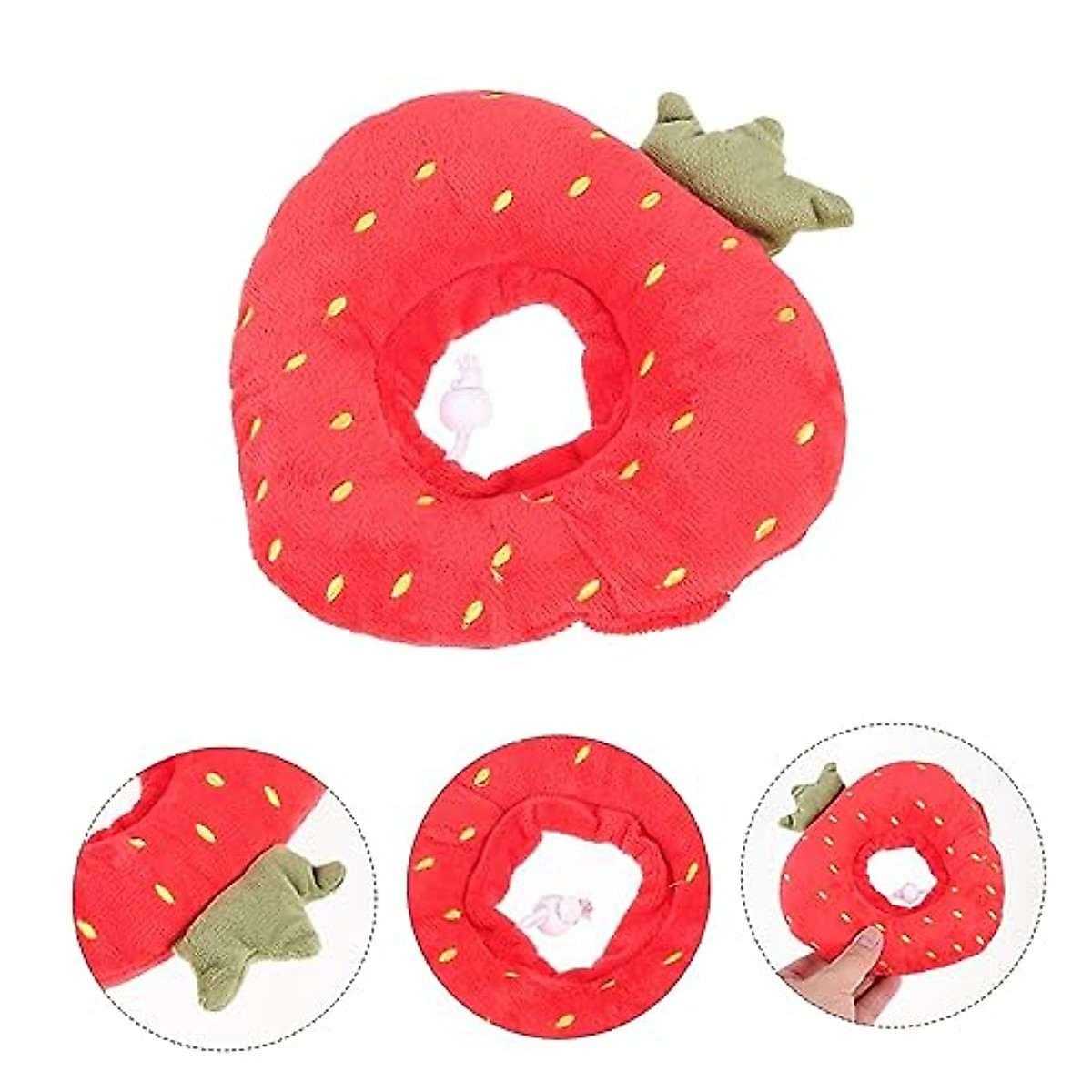 Kisangel 5pcs Cat Collar -bite Collar Donut Decor Cat Calming Collar After Surgery Cat Neck Collars Recovery Dog Collar Cat After-Surgery Collar Pet Red Portable Lint