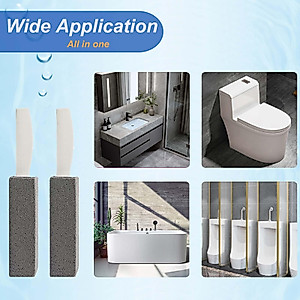 Tuodeal Pumice Stone for Toilet Bowl Cleaning with Handle Pumice Toilet Stone 4 Pack