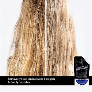 Christophe Robin Shade Variation Mask - Baby Blonde - Purple Hair Treatment for Neutralizing Brassy and Yellow Tones - Travel Size, 2.53 fl. oz