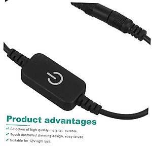 DOITOOL 1pc Light Strip Dimmer Useful Dimmer Led Strip Dimmer Controller Dimmers Switches Lamp Led Dimmer Light Switches Led Rope Light Dimmer Rigid Light Controller Dc Intelligent Plastic