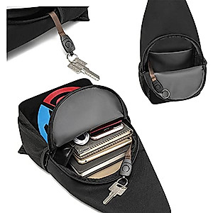 Hanson Band Crossbody Bags Sling Backpack for Man & Women Chest bag Multifunction Hiking Pack Small Shoulder Backpack,Camping,Sports Shoulder Bag,Small Travel Daypack