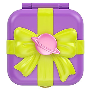 Polly Pocket Hidden Hideouts Moon Rockin’ Adventure Compact: 3 Hidden Hideouts, 2 Hidden Reveals, 3 Accessories, 1 Micro Shani Doll & Sticker Sheet