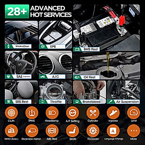 Autel MaxiCOM MK808BT PRO: 2024 Full Bidrectional & Active Test Scan Tool, Upgraded of MK808S MK808Z MX808S, Functions as MX900 MK900, 28+ Reset All System Diagnosis Injector Coding, FCA AutoAuth OS11