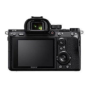 Sony Alpha a7 III Full Frame Mirrorless Camera with 28-70mm Lens with Single Set Microphone System, Memory Card, Rechargeable 2000mAh Battery (2-Pack) and Dual Charger, and Hard Case (5 Items)