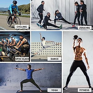 Willit Men's Active Yoga Leggings Pants Running Dance Tights with Pockets Cycling Workout Pants Quick Dry Dark Blue L