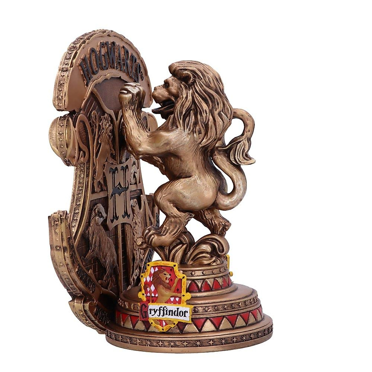 Nemesis Now Officially Licensed Harry Potter Gryffindor Bookend 20cm, Resin, Gold