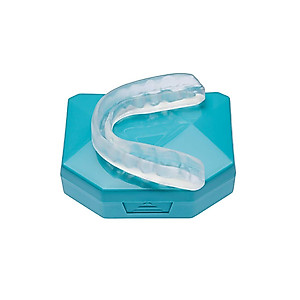 1+1 Professional Dental Splint with improved design, against Teeth Grinding, Mouth Guard for Clenching at Night TMJ Relief Protection Bruxism Custom Fit Bite Tray storage case included