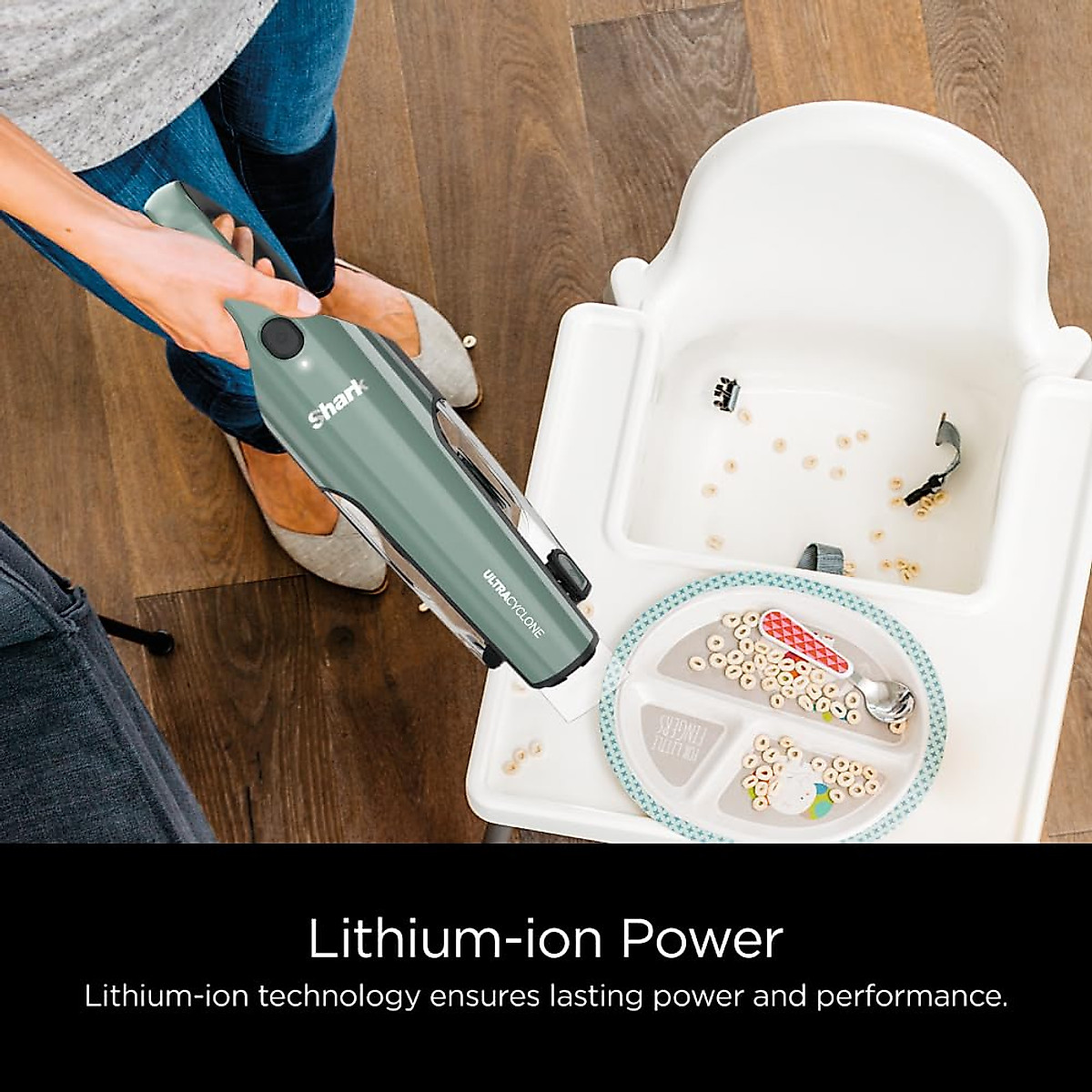 Shark CH901 UltraCyclone Pro Cordless Handheld Vacuum, with XL Dust Cup, in Green (Renewed)