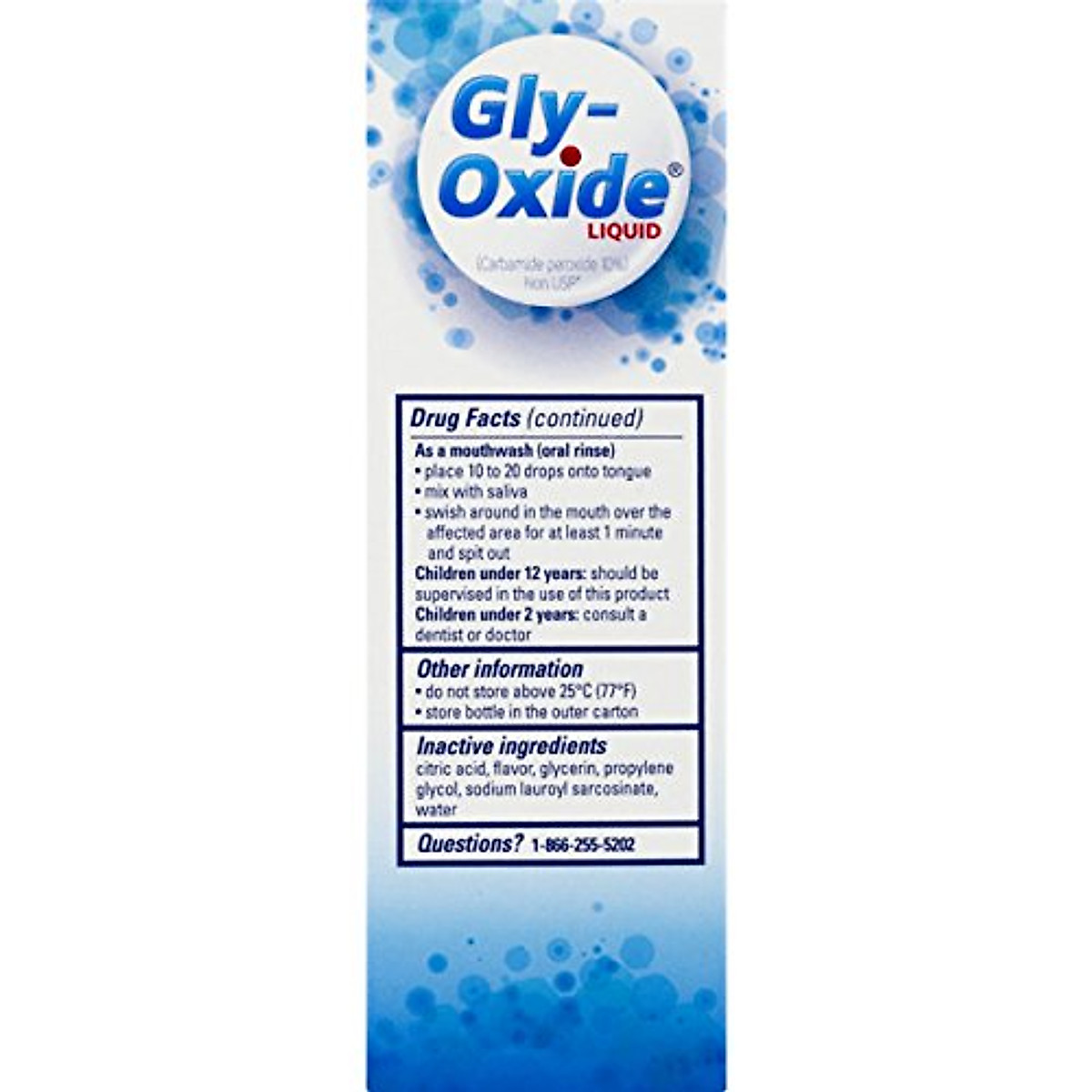 Gly-Oxide Alcohol-Free Antiseptic Mouth Sore Rinse, 2 oz, Packaging May Vary