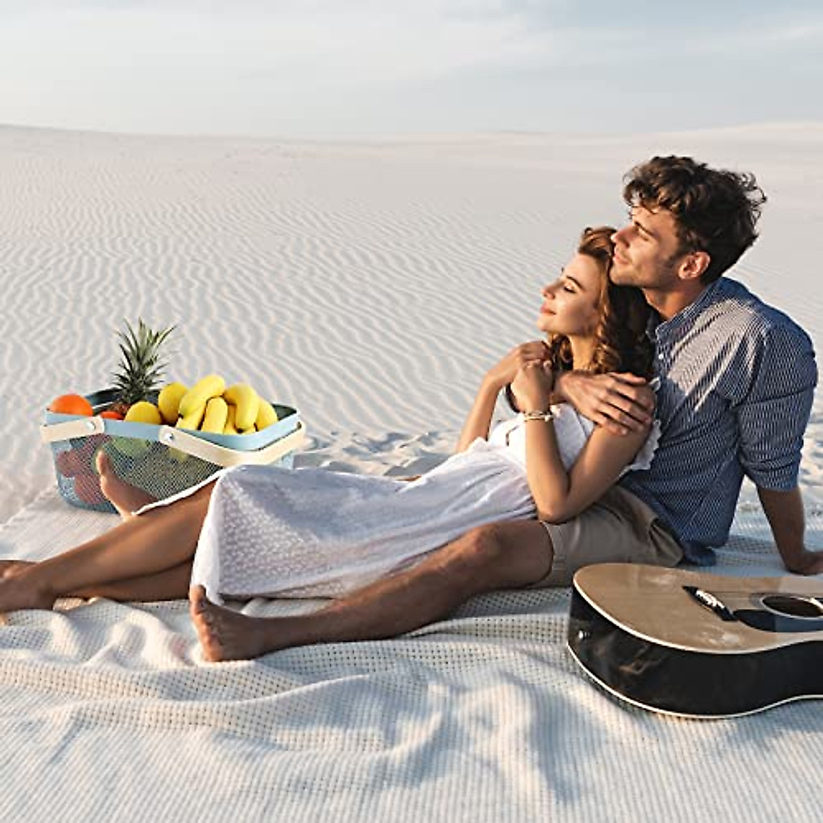 Lifuxiu Metal Mesh Steel Basket mesh basket with handle，Storage Organizer Basket Fruit Vegetable Basket, Solutions for Kitchen, Garden ,Picnic,Gifts and More (Blue)