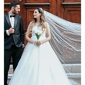 Toeloioh 14 Set Wedding Veil Weights Magnetic Pearls, Pearl Magnet for Wedding Dress Decoration, Double-sided Artificial Pearl Magnetic Button