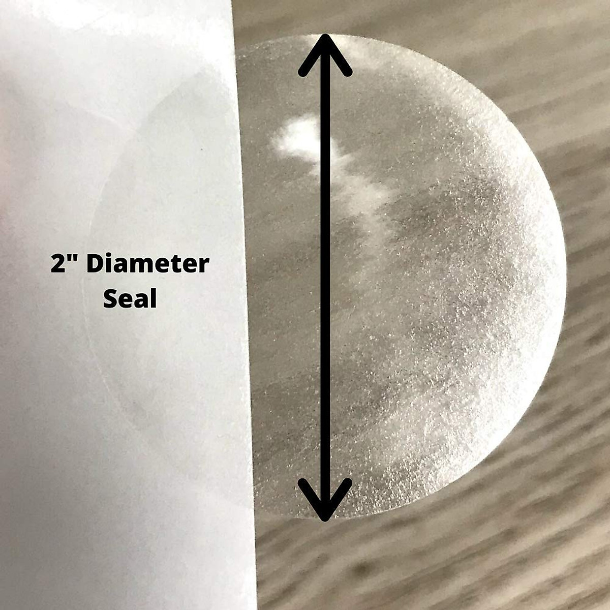 Faithful Supply 2 inch, 600/roll Clear Circle Seal Stickers Great as Envelope Seal Stickers, Clear Stickers, Circle Tape, Clear Circle Labels and Envelope Seals.