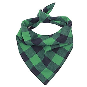 Native Pup 3-Pack Plaid Dog Bandanna (Small, Mixed)