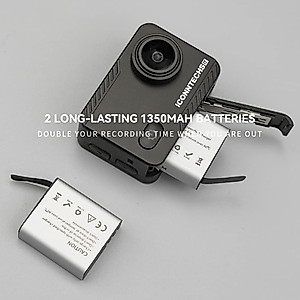 ICONNTECHS IT Action Camera Native 4K 60fps 20MP Touch Screen WiFi EIS Stabilization Waterproof Sports Action Cam 170 Degree Wide Viewing Angle Helmet Cameras Underwater Camcorder