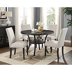 Roundhill Furniture Biony Collection Counter Height Dining Table,