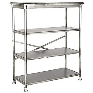 Safavieh American Homes Collection Jamison Dark Silver Large Bookcase