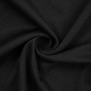 FRETRG Halloween Dresses for Women Autumn V-Neck Solid Sexy Slim Batwing Sleeve Bandage Black Mini Tunics Dress (Black, M)