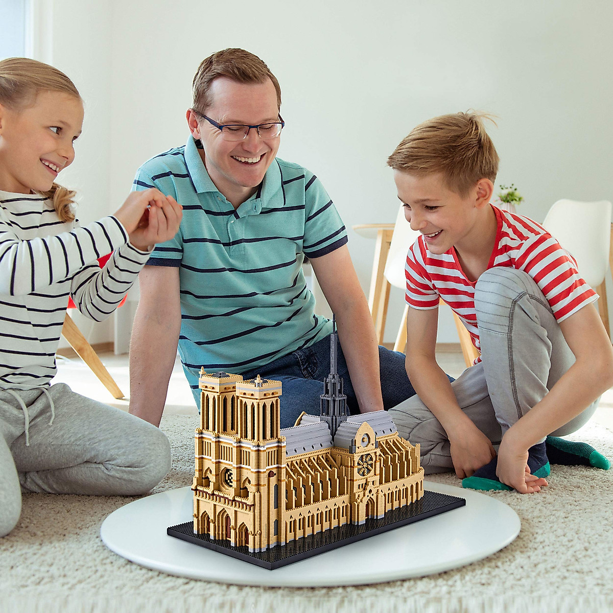 YaJie Notre Dame Architecture Collection Micro Building Blocks Modle Set,Building Set Toy Gift for Adults and Teens (7380 Pieces)