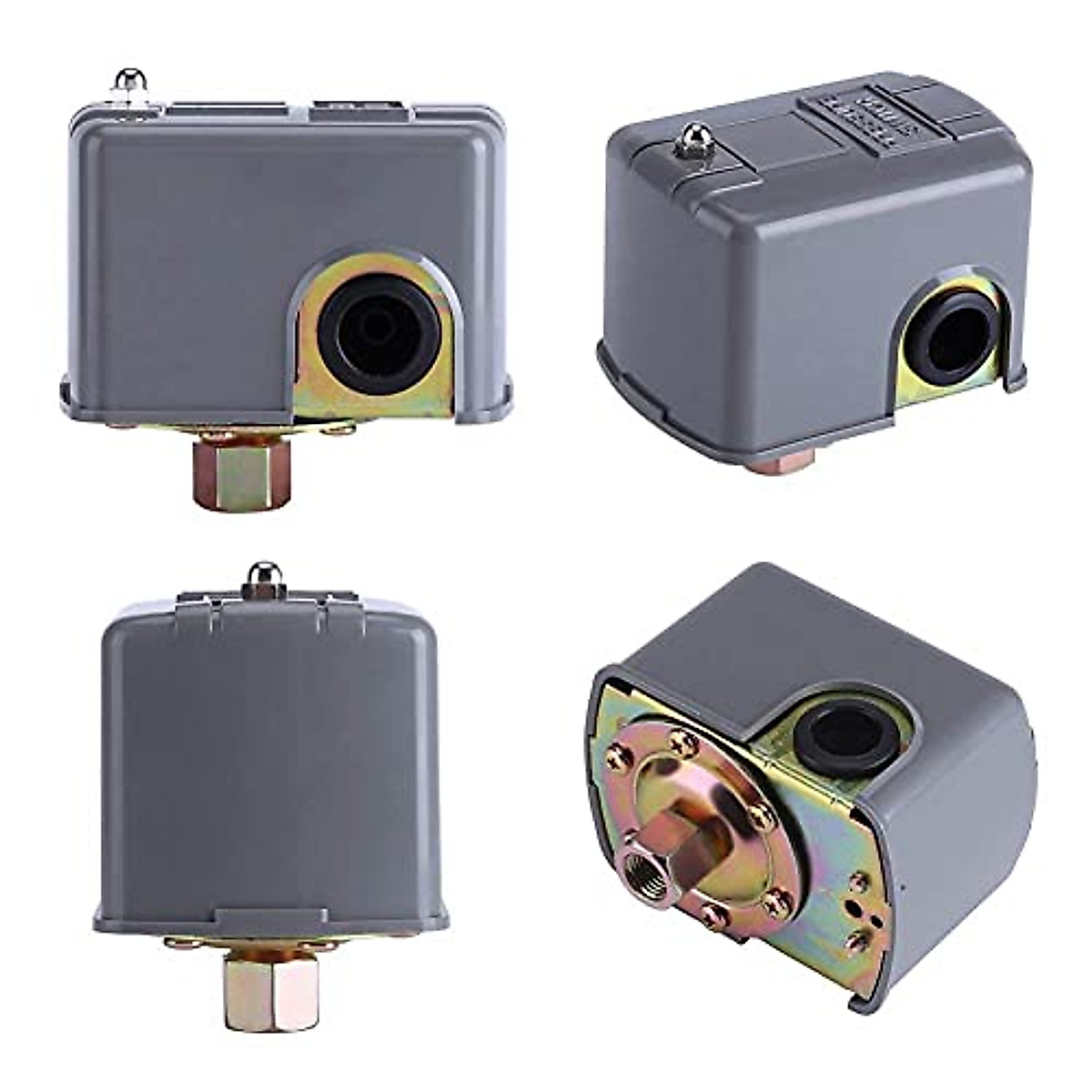 FTVOGUE 40-60PSI 110V-230V Water Pump Pressure Control Switch Adjustable Double Spring Pole