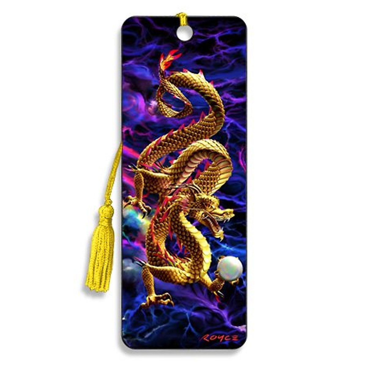 3D Dragon Royce Bookmark - by Artgame (Golden Dragon)