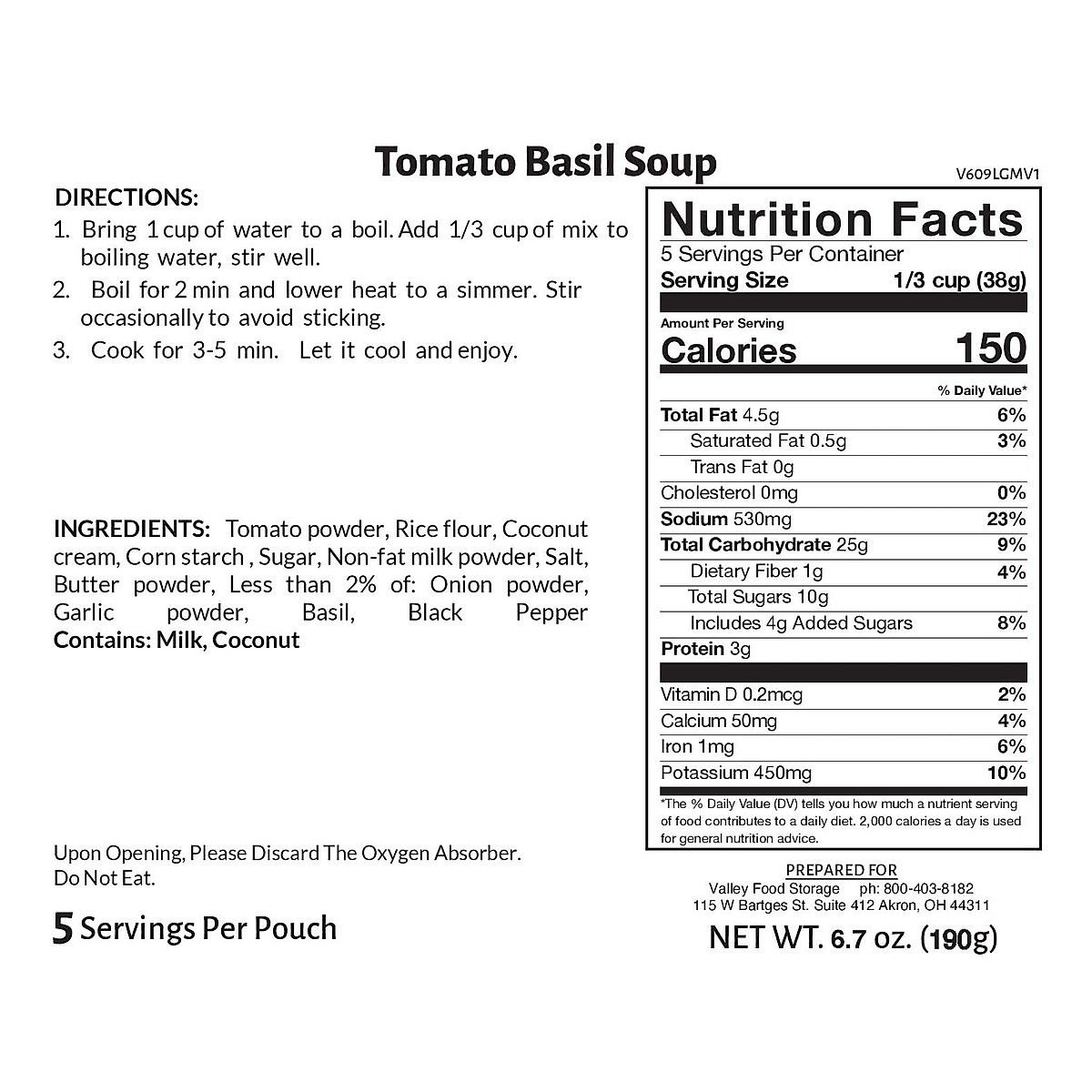 Valley Food Storage Taste of Home: Tomato Basil Soup + Mac and Cheese | Premium Emergency Food Supply | Non-GMO Survival Food 25 Year Shelf Life | Camping Food, Backpacking Meals, Prepper Supplies