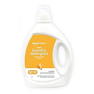 Amazon Basics Laundry Detergent Liquid, Concentrated, Fresh Scent, 110 Loads, 82.5 Fl Oz (Previously Solimo)