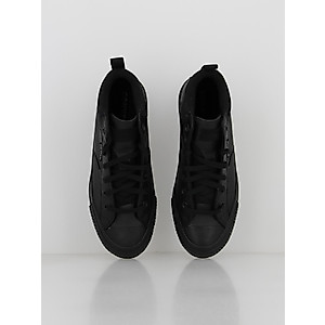 Converse Unisex Chuck Taylor All Star Malden Street Mid High Sneaker Boot Leather - Lace up Closure Style - Black 10