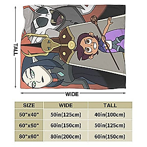 The Owl House Flannel Blanket Lightweight Cozy Bed Blankets Soft Throw Blanket Fit Couch Sofa Suitable for All Season60 X50