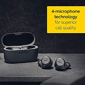 Jabra Elite Active 75t True Wireless Earbuds with Wireless Charging Enabled Case, Gray
