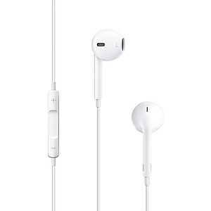 Apple EarPods in-Ear Earbuds with Mic and Remote Earbud Headphones White with Lightning to 3.5 mm Headphone Jack Adapter (Renewed)