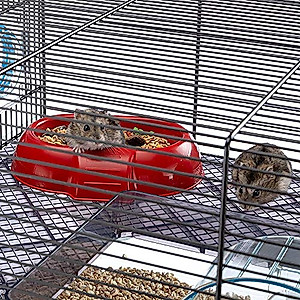 Favola Large Hamster Cage Includes Free Water Bottle, Exercise Wheel, Food Dish & Hamster Hide-Out Measures 23.6L x 14.4W x 11.8H-Inches & Includes 1-Year Manufacturer's Warranty