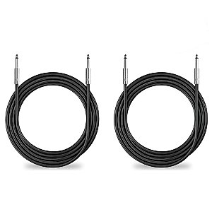 Yuyaokk 2Pack 50 ft 1/4" to 1/4" Speaker Cables, True 12AWG Patch Cords, 1/4 Male Inch DJ/PA Audio Speaker Cable 12 Gauge Wire.